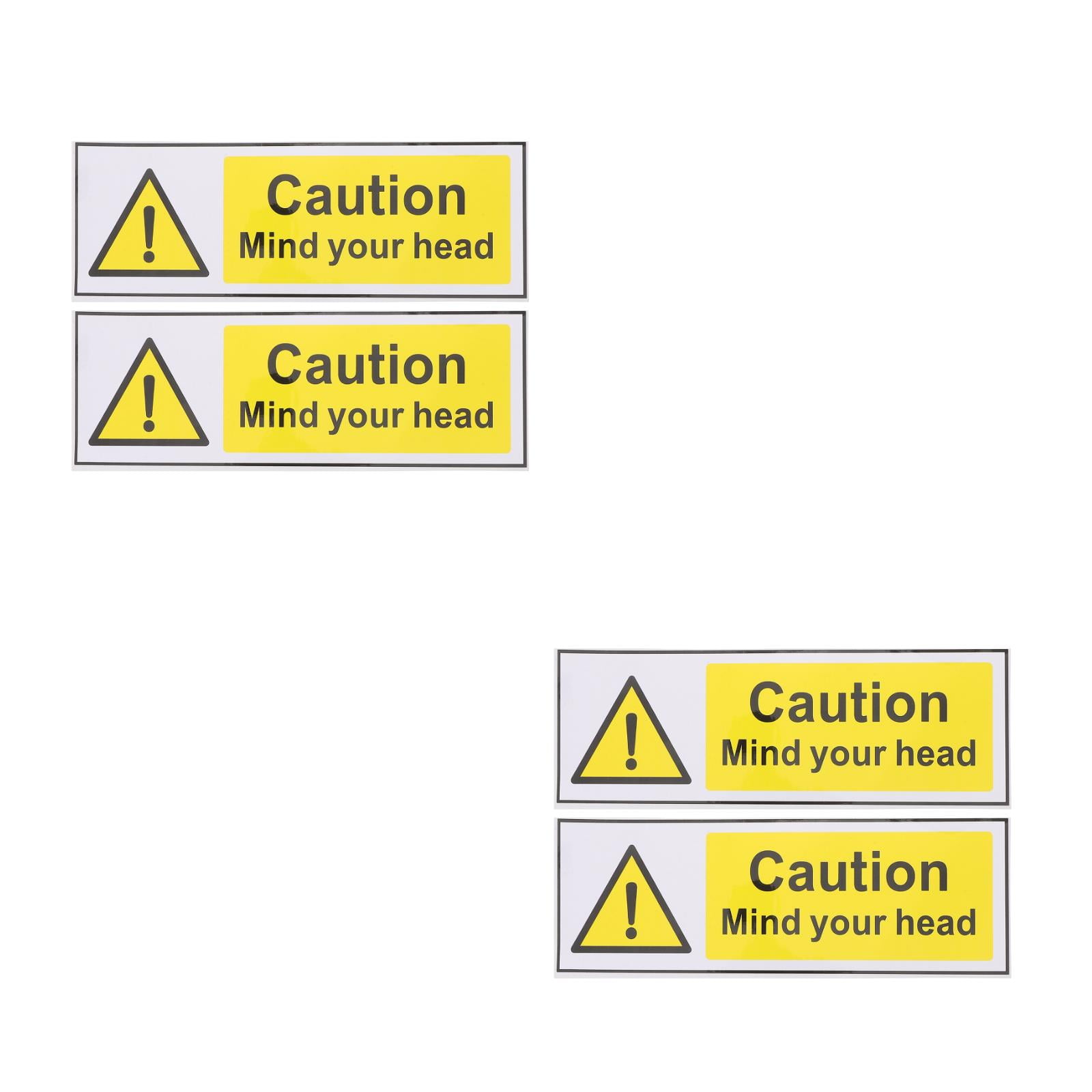 Masteelf 4 Sheets Caution Warning Signs Stickers Warning Labels for ...