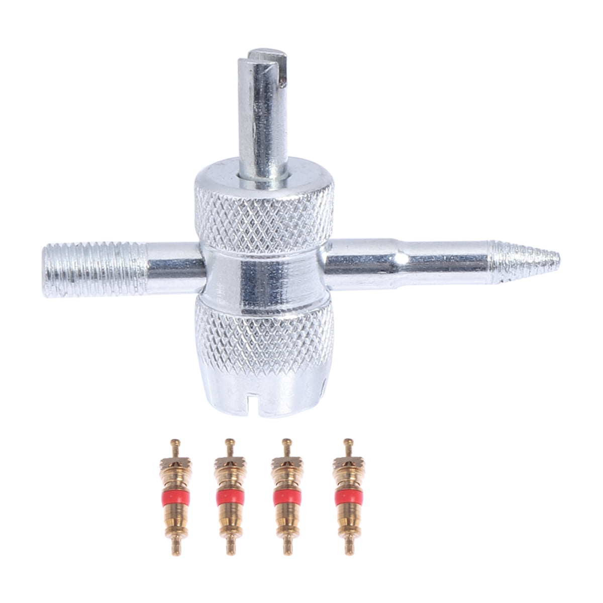 Masteelf 4 -Way Tire Maintenance Tool Air Conditioning Unit Tool ...