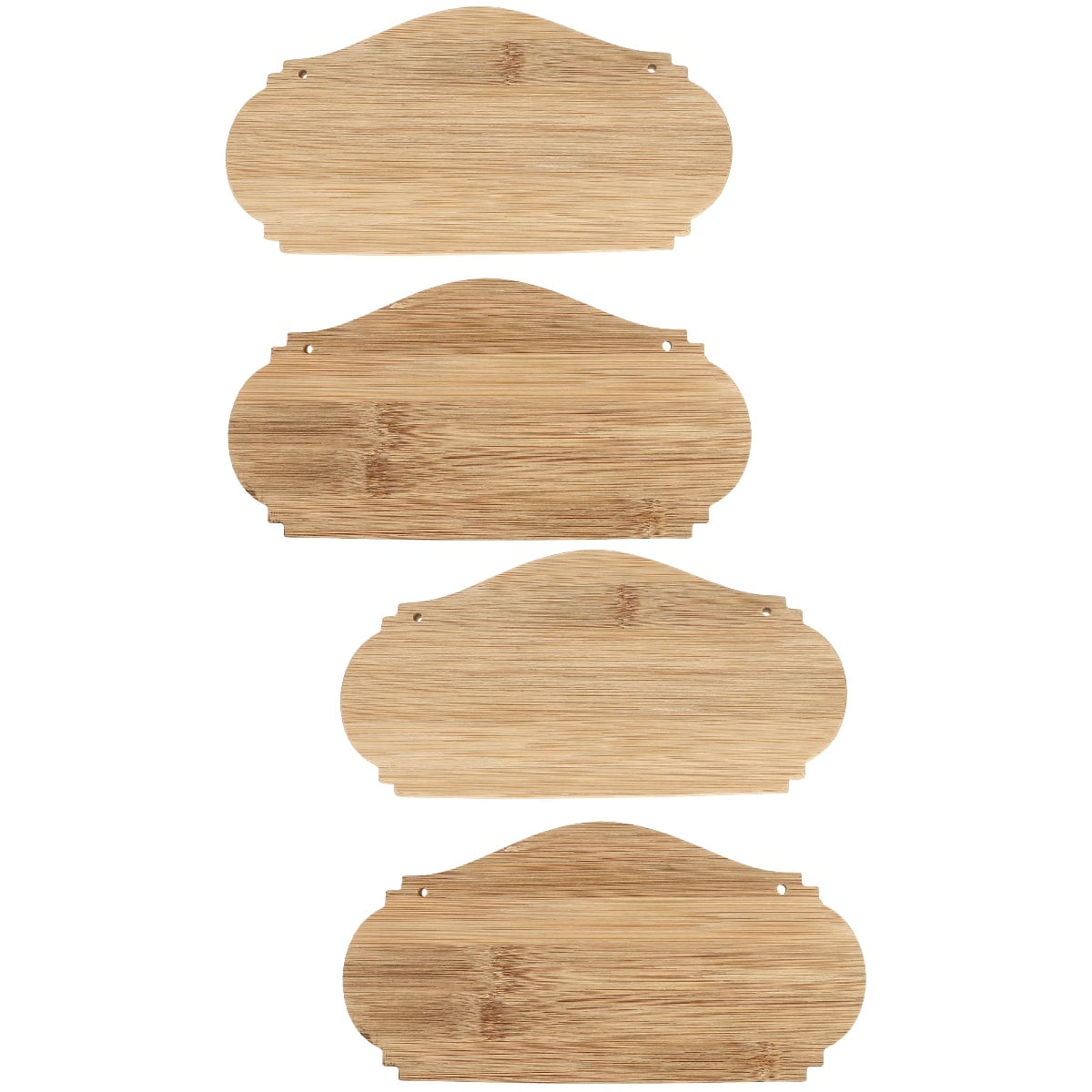 Masteelf 4 pcs Blank Bamboo Signs Hanging DIY Door Decoration Sign for ...