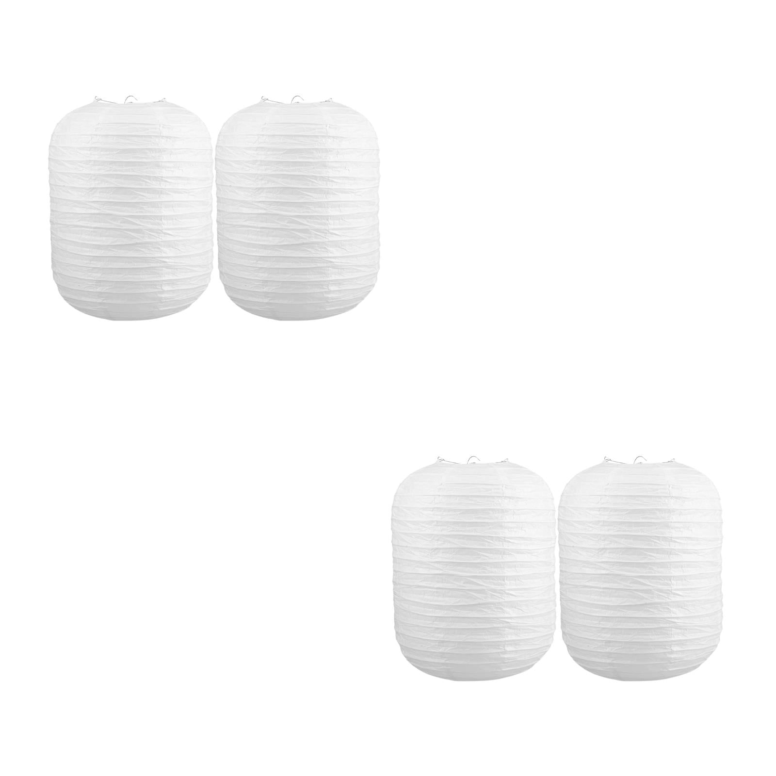 Masteelf 4-Pack White Paper Lanterns Japanese Style Hanging Lanterns ...