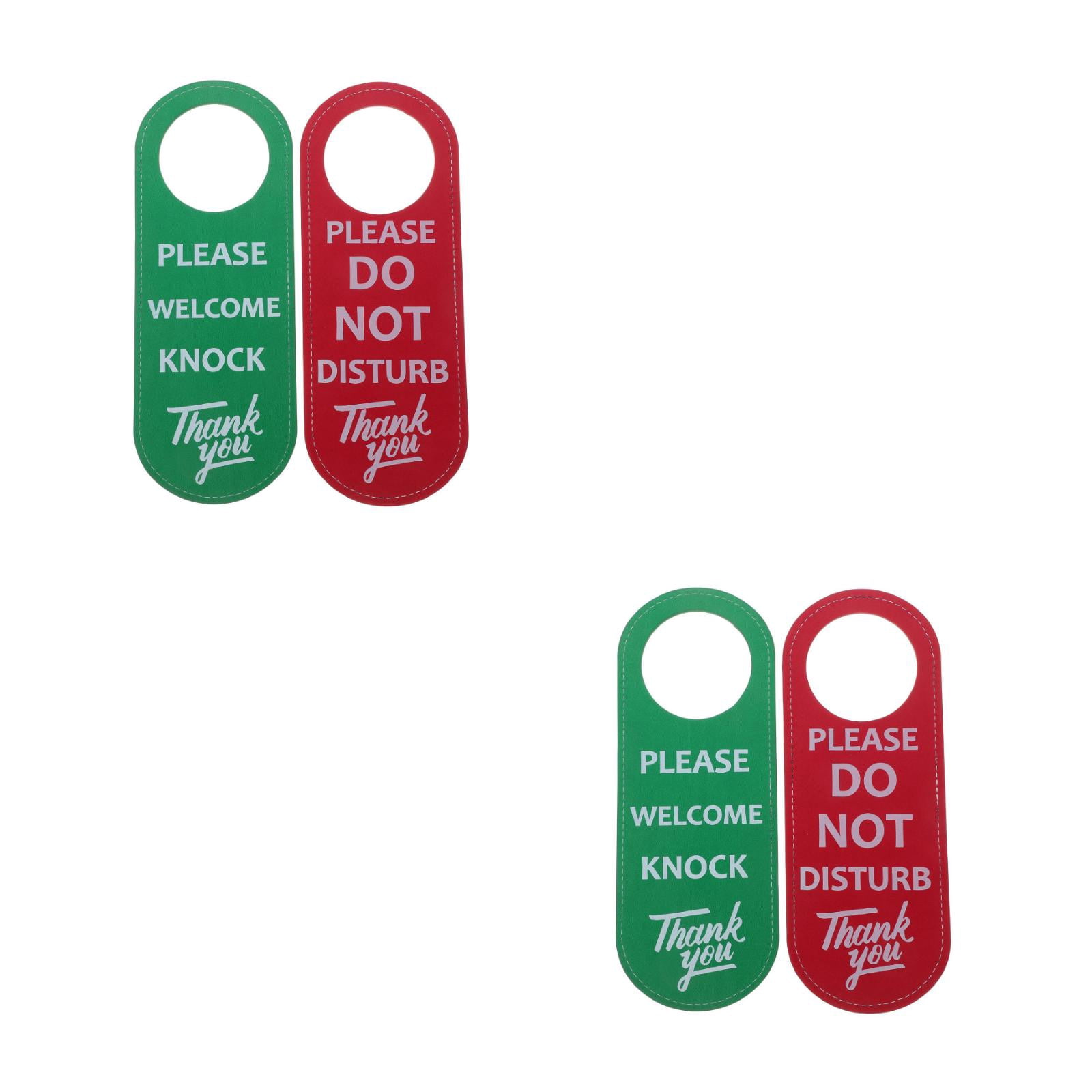 Masteelf 4 pcs Business Office Door Hanger Sign Double Sided Please Do ...