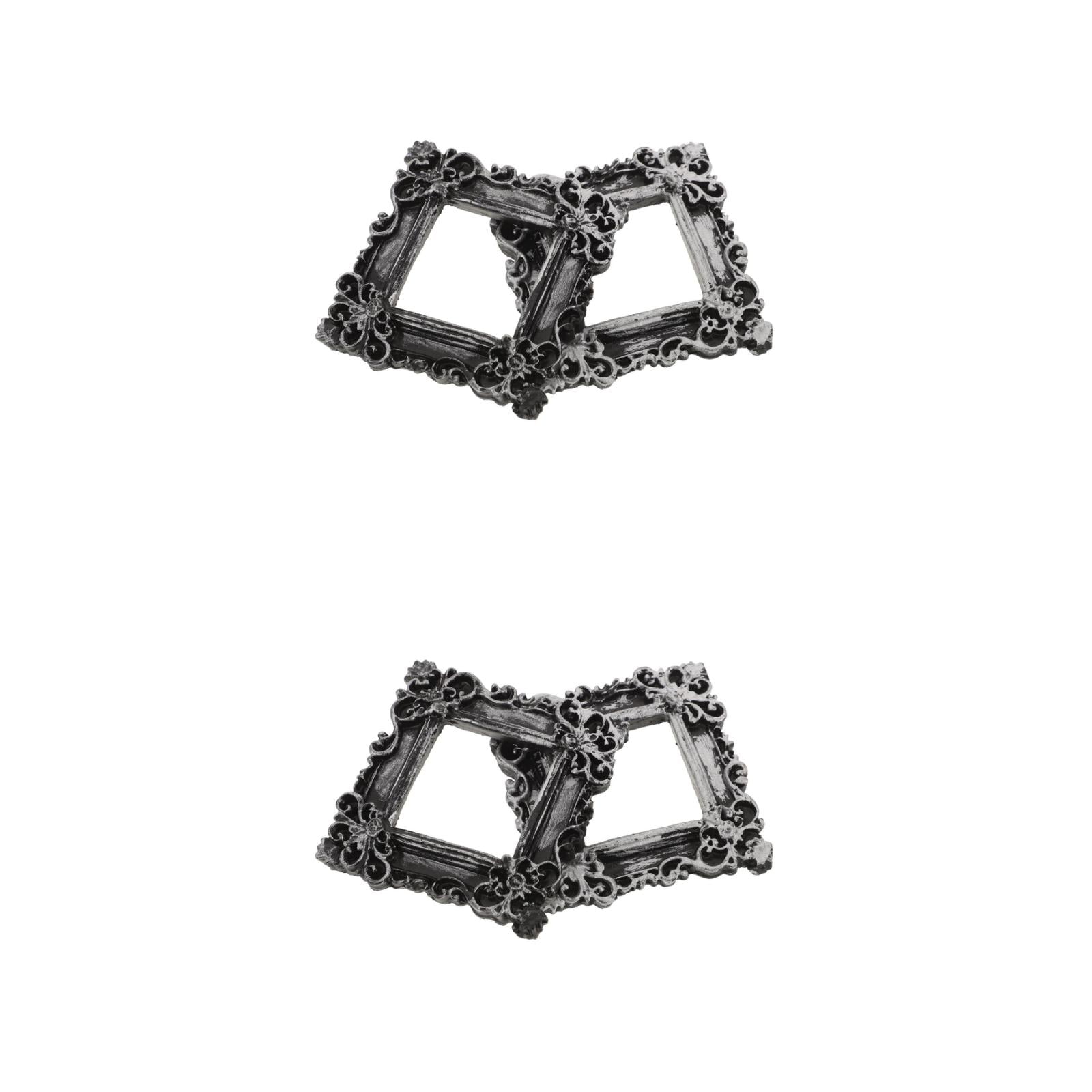 Masteelf 4 pcs Decorative Mini Picture Frames Small Vintage Resin ...