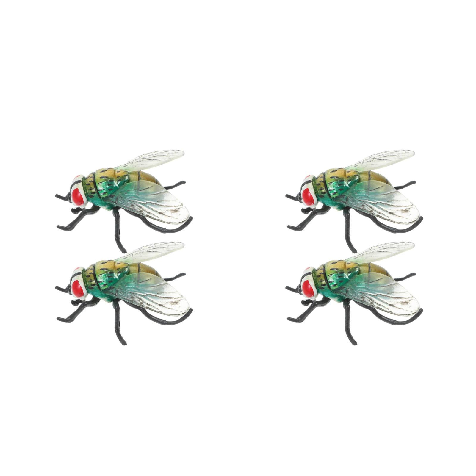 Masteelf 4 pcs Fake Bugs Realistic Insect Toys Fly Action Model ...