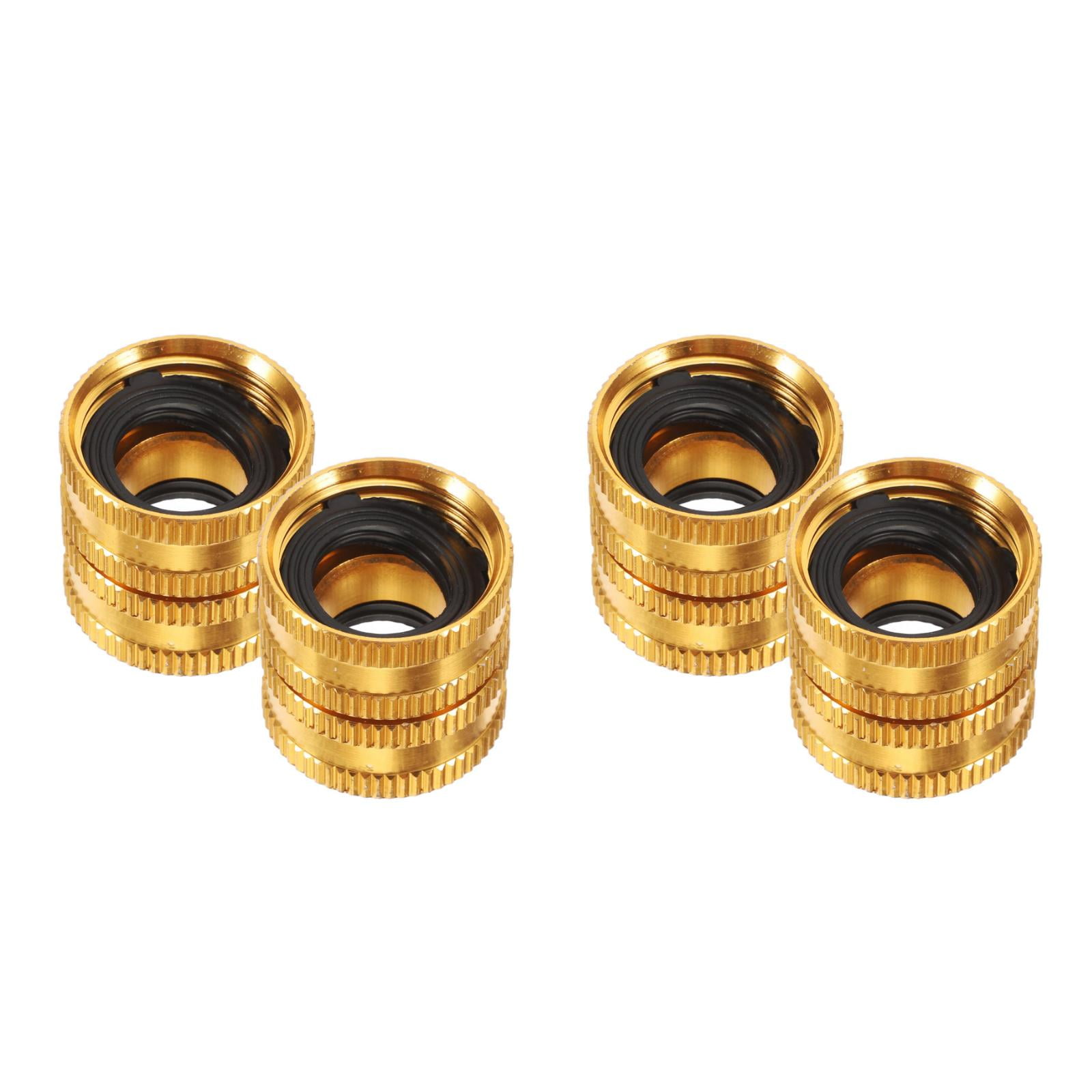Masteelf 4 pcs Female Hose Adapters Solid Brass Swivel Garden Hose ...