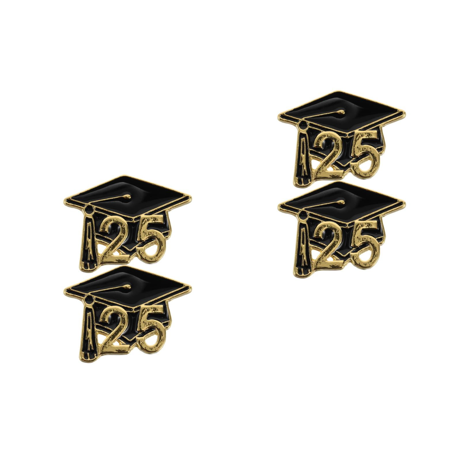 Masteelf 4 pcs Graduation Cap Lapel Pin For Students Metal Brooch Pin ...