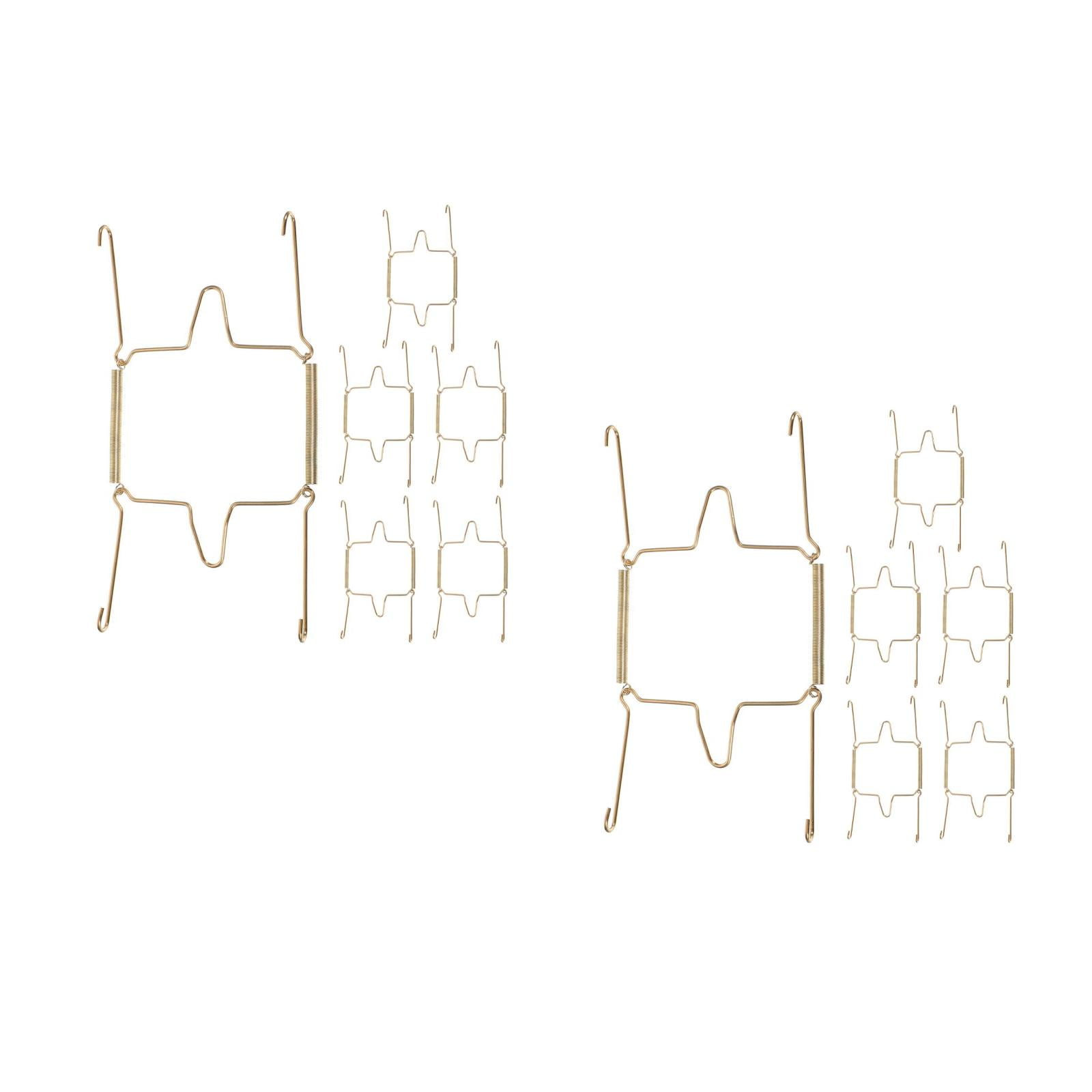 Masteelf 4 pcs Invisible Plate Hangers Dish Display Mount Hanger Wall ...