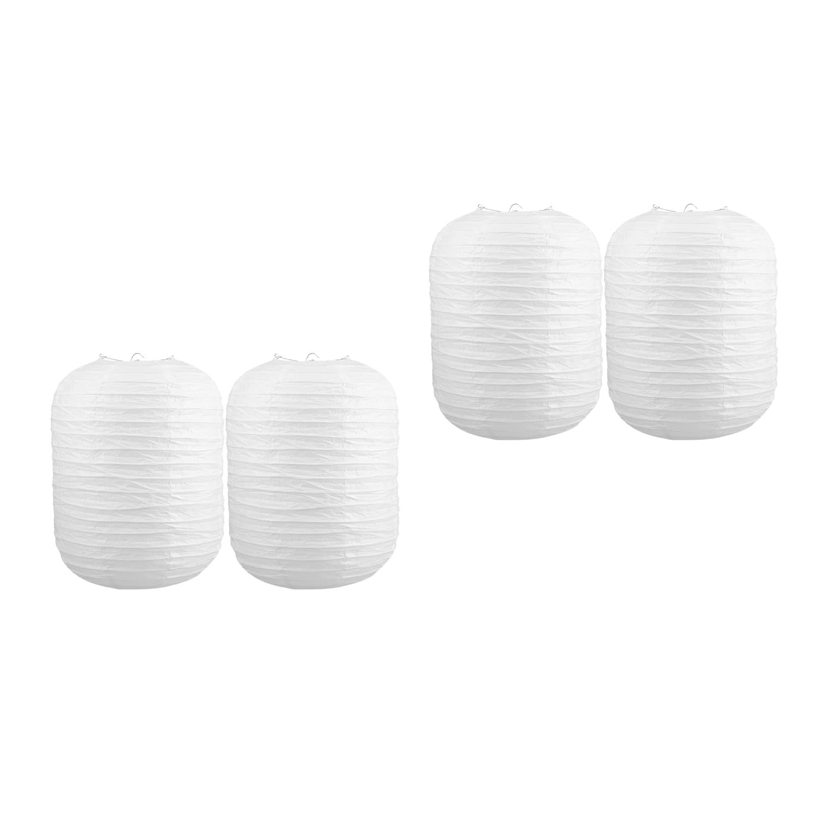 Masteelf 4 pcs Japanese Style Hanging Lanterns White Paper Lanterns ...