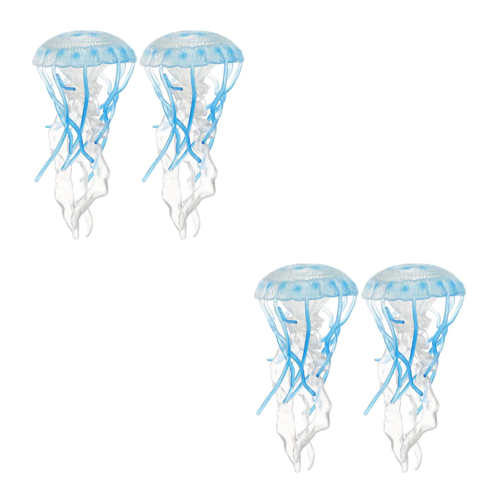 Masteelf 4 pcs Jellyfish Figurines Jellyfish Models Sea Animal Figures ...