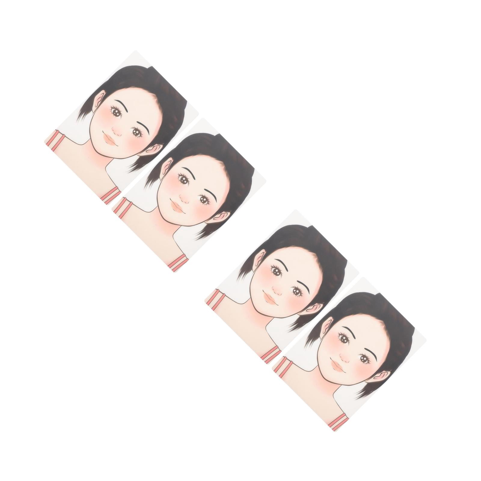Masteelf 4 pcs Makeup Practice Face Board Reusable Girl Face Paint ...