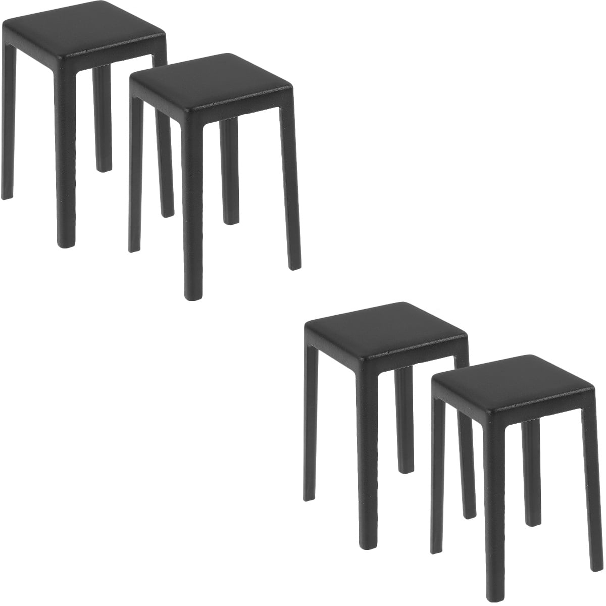 Masteelf 4 pcs Miniature Stool Model Doll House Mini Stool Decor Mini ...