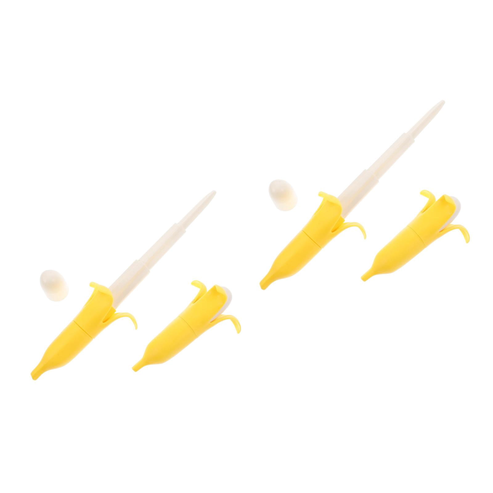 Masteelf 4 pcs Retractable Plastic Banana Toy For Kids Anime Cosplay ...