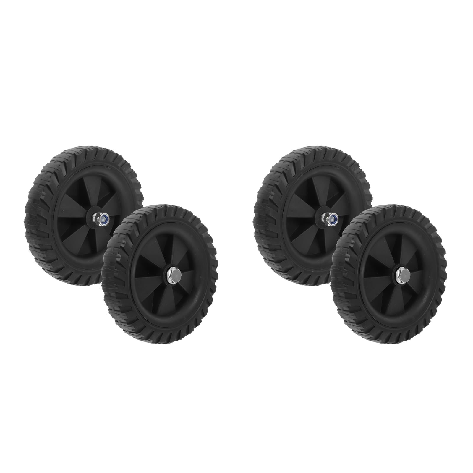 Masteelf 4 pcs Universal Air Compressor Replacement Wheel Solid Rubber ...