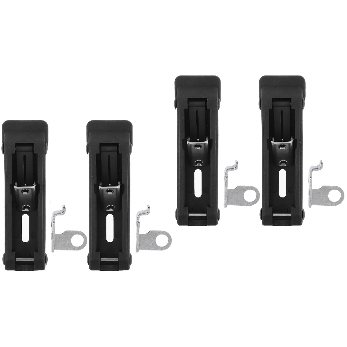 Masteelf 4 pcs Universal Flexible Draw Latch Stainless Steel Rubber ...