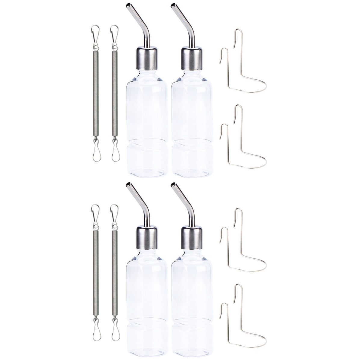 Masteelf 4 pcs Water Feeder Bottle Hanging Drinking Fountain For Pet ...