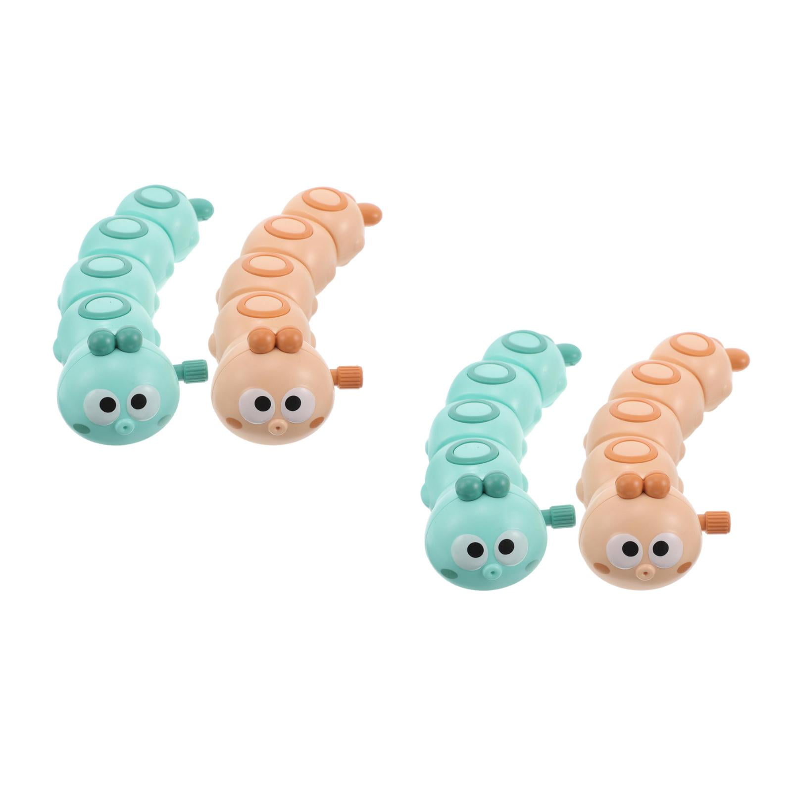 Masteelf 4 pcs Wind Up Caterpillar Toys Flipping Walking Jumping ...