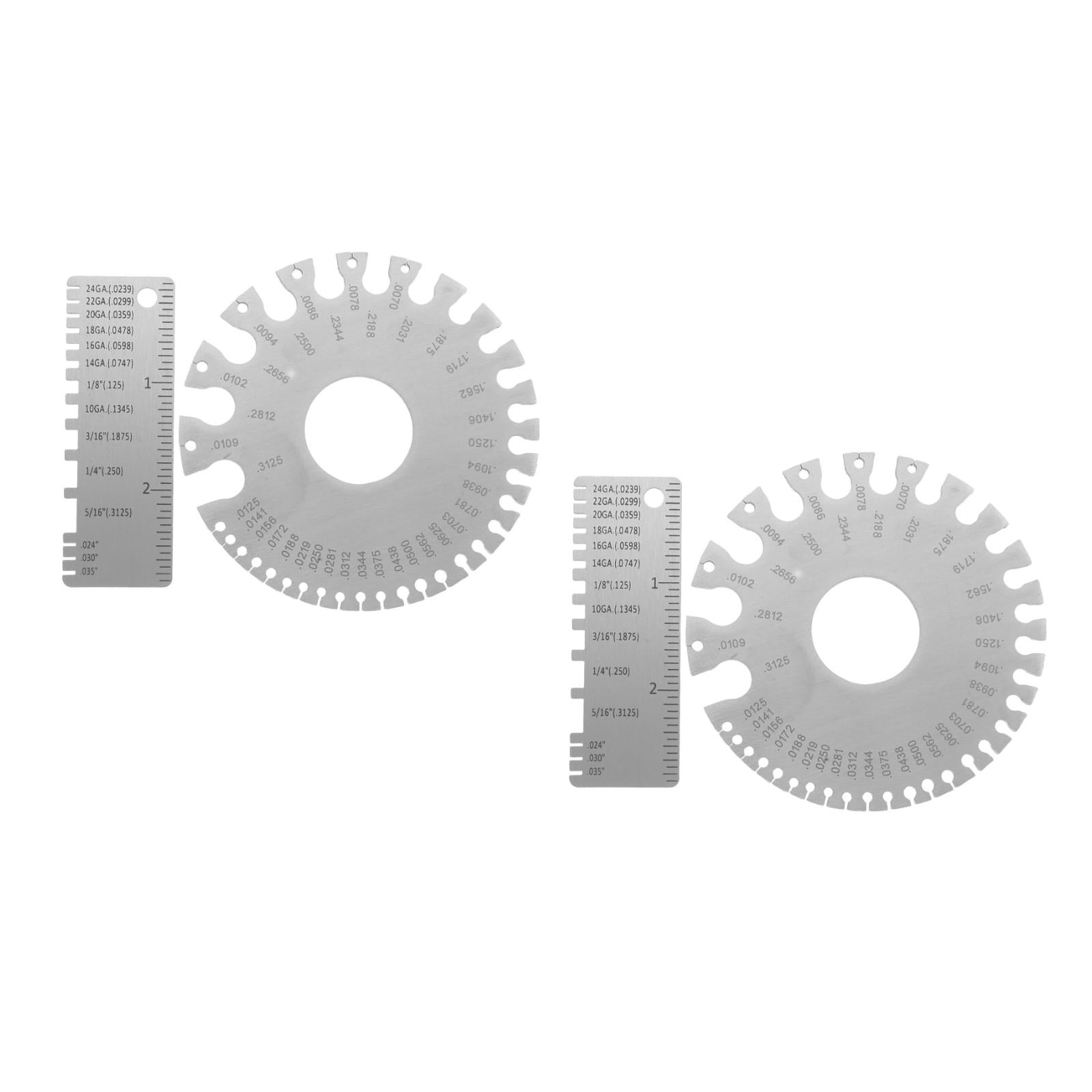 Masteelf 4 pcs Wire Gauge Measuring Tools Gauge Wire Inspection Tools ...