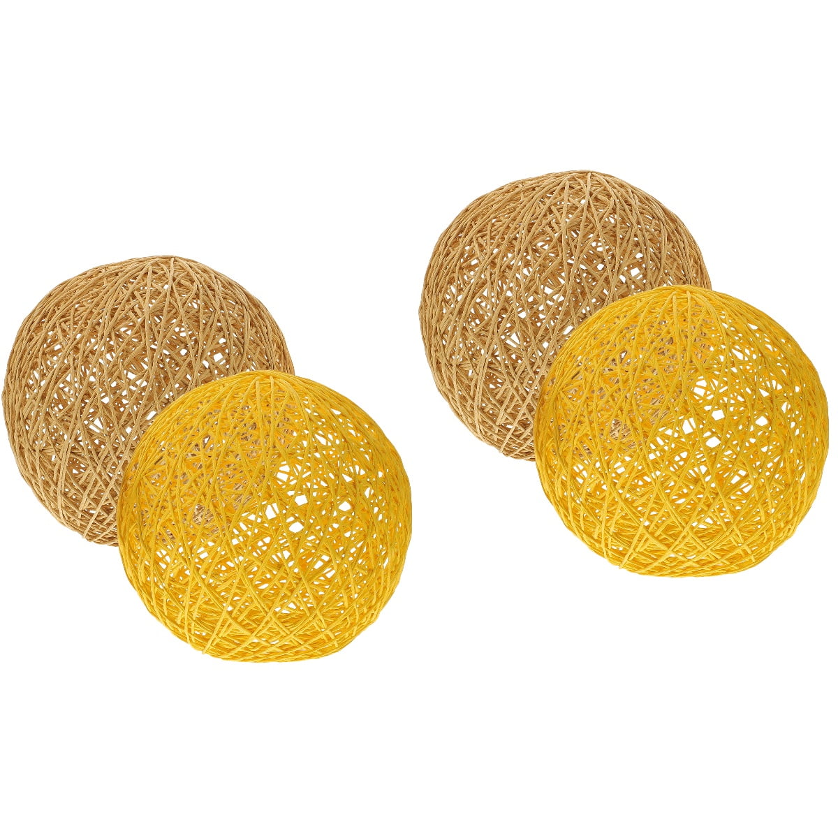 Masteelf 4 pcs Woven Lamp Shades Lamp Cover Rustic Lamp Shade Hanging ...