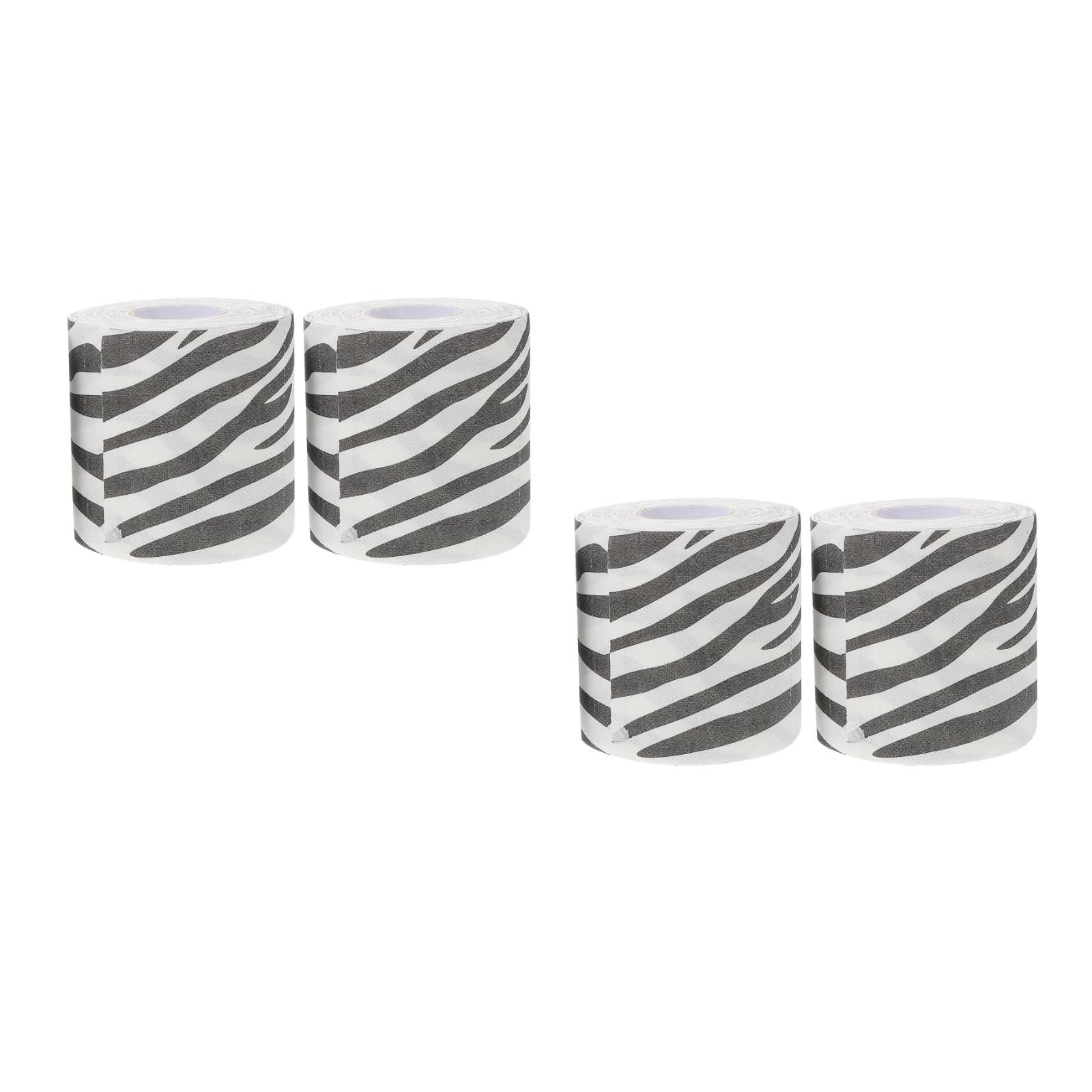 Masteelf 4 pcs Zebra Print Toilet Paper Unique And Fun Bathroom Tissue ...