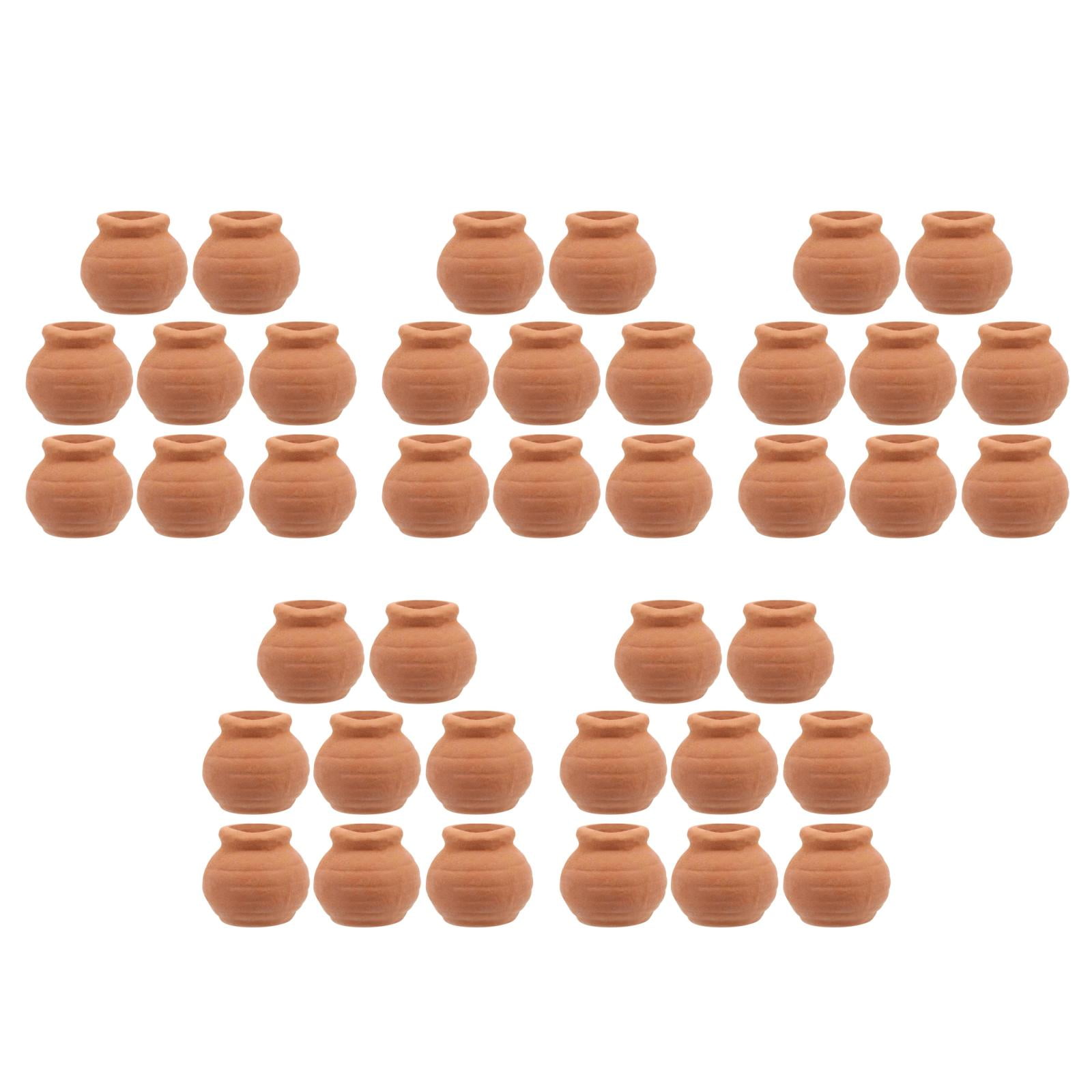 Masteelf 40 PCS Miniature Clay Pots for Succulent Plants Small ...