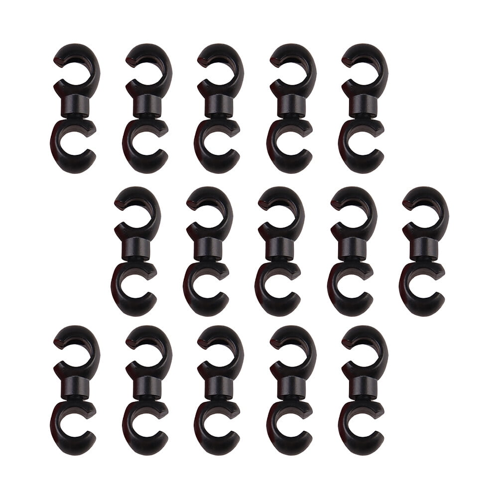 Masteelf 40 Pcs Bike Cable Clips Rotating S-Hook Organizer Gear Cable ...