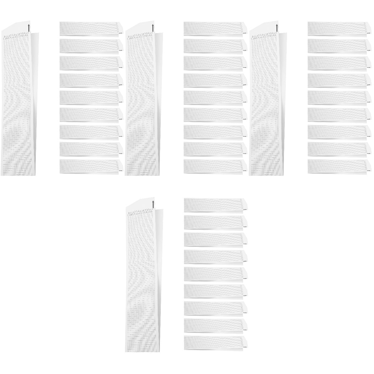 Masteelf 40 Pcs DIY 30 Note Hand Crank Music Box Movement Paper Strips ...
