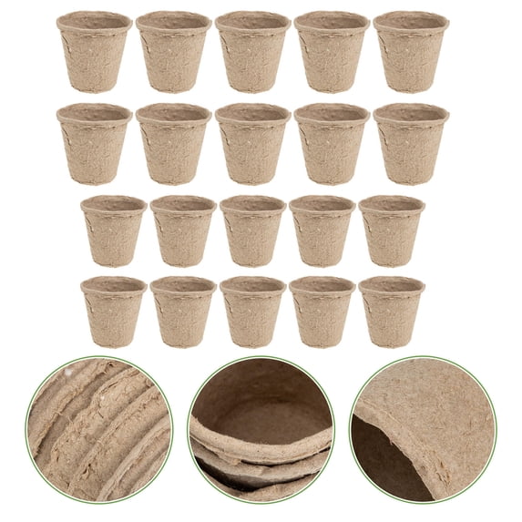 Masteelf 40 Pcs Plant Nursery Cups Gardening Planting Container Paper ...