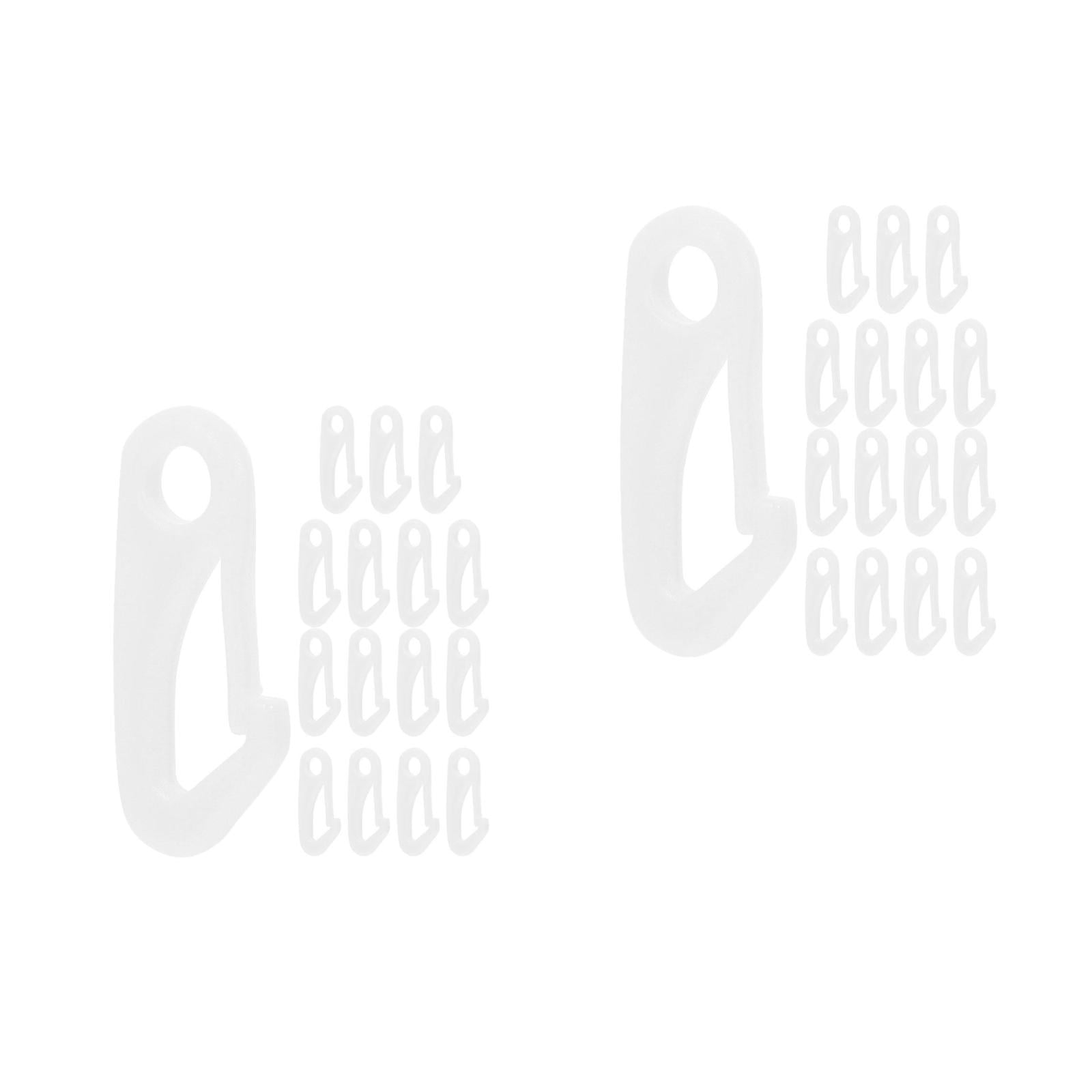 Masteelf 40 Pcs Plastic Flagpole Attachment Hardware Plastic Snap Hooks ...
