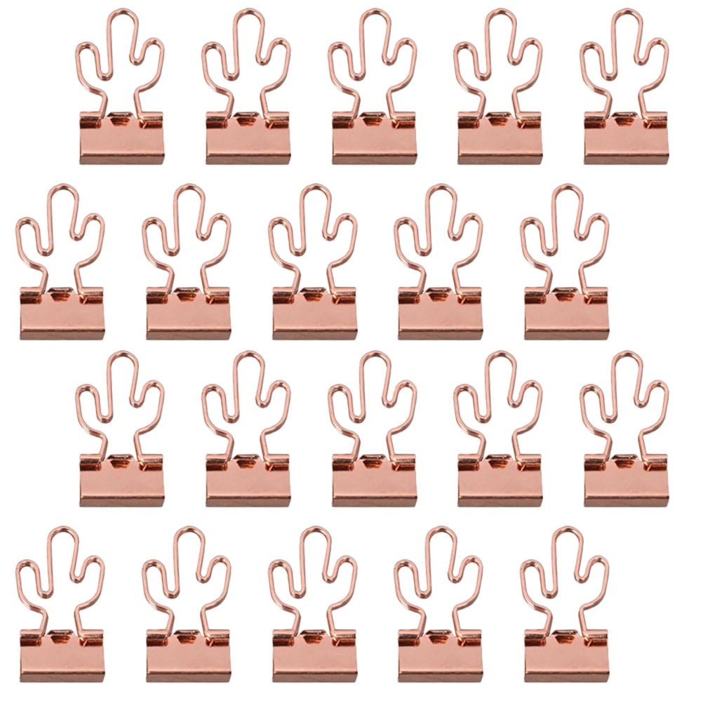 Masteelf 40 Pcs Practical Binder Clips Metal File Clips Paper Clips ...