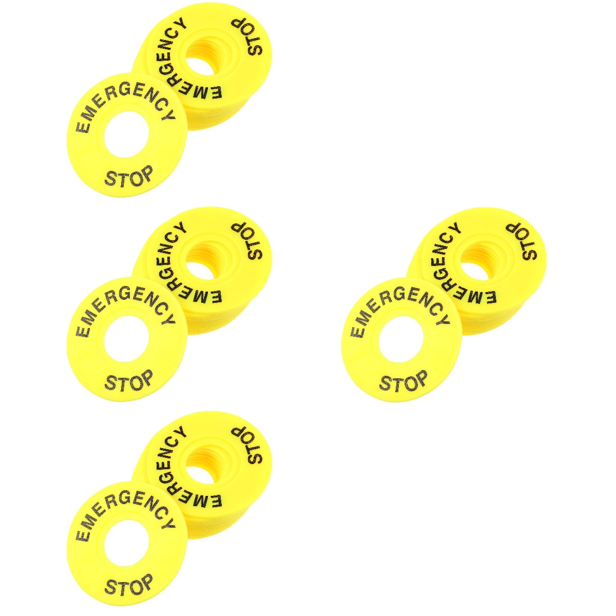 Masteelf 40 Pcs Push Button Emergency Stop Sign Emergency Stop Ring - Walmart.com