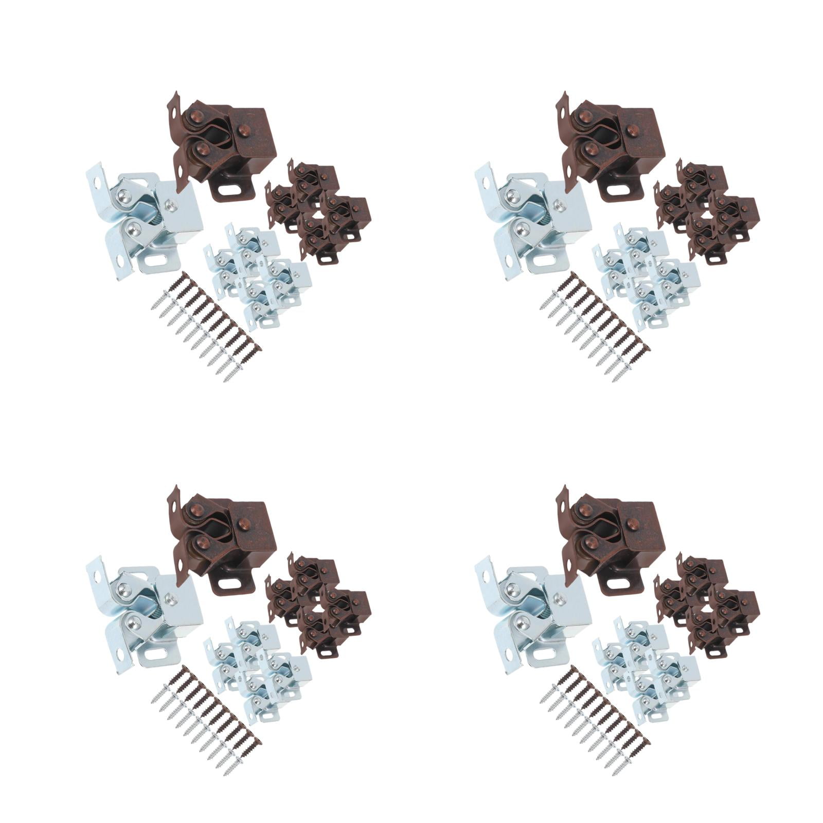 Masteelf 40 Sets of Door Latches Hardware Double Roller Catch Metal ...