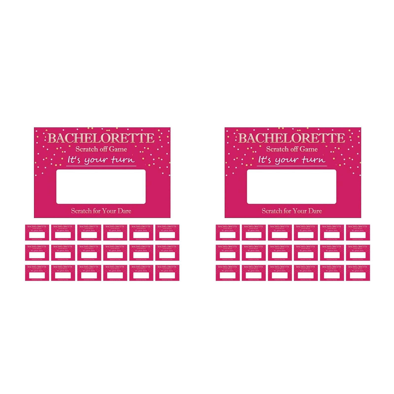 Masteelf 40 Sheets DIY Bachelorette Party Scratch off Cards ...