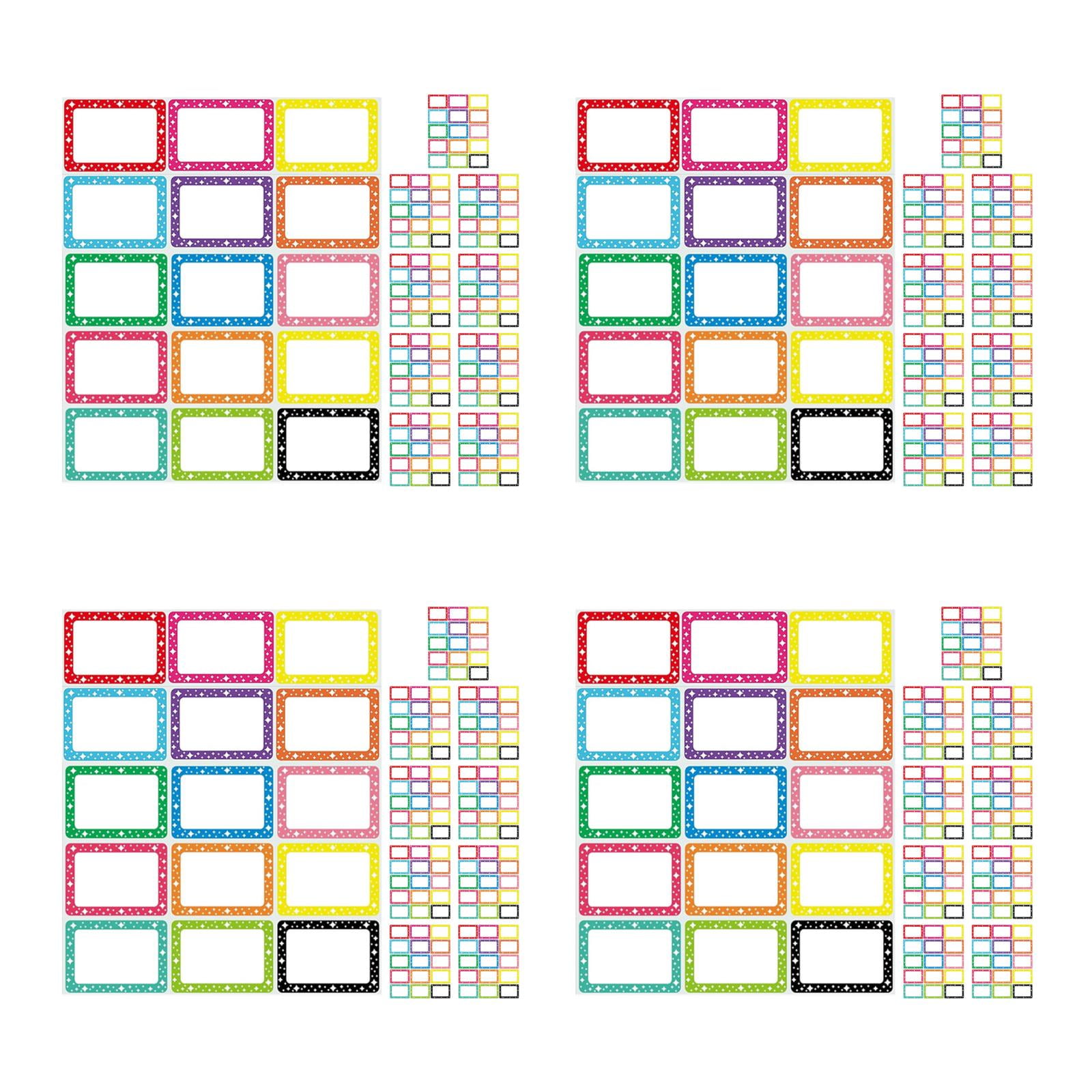 Masteelf 40 Sheets Name Tags Home Office Sign Stickers Blank Stickers ...