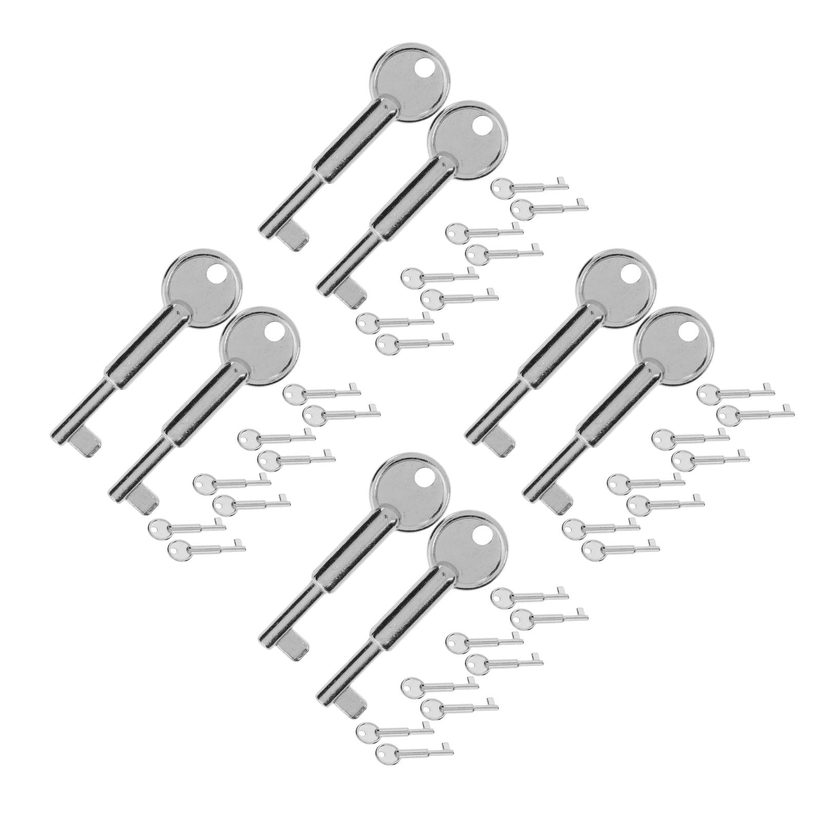 Masteelf 40 pcs Alloy Reset Key For Emergency Stop Button Alloy Replacement Key For Push Button ...