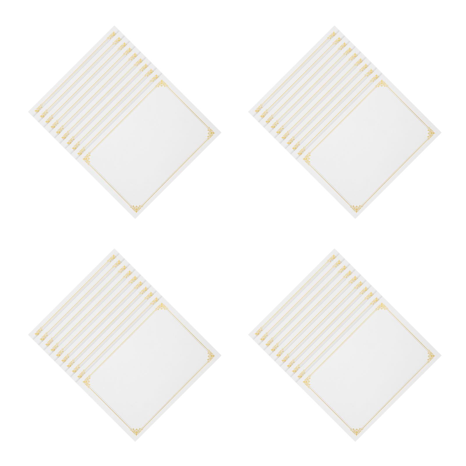 Masteelf 40 pcs Blank Diploma Paper A4 Blank Certificate Paper Award ...