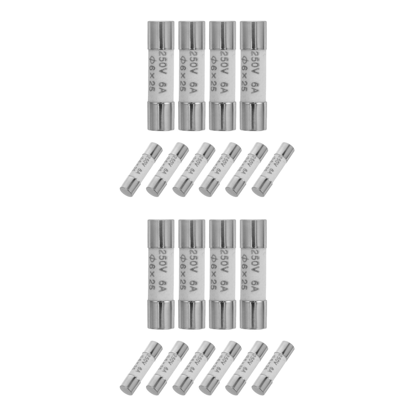 Masteelf 40 pcs Ceramic Fuse Parts Ceramic Multimeter Fuse Tube Digital ...
