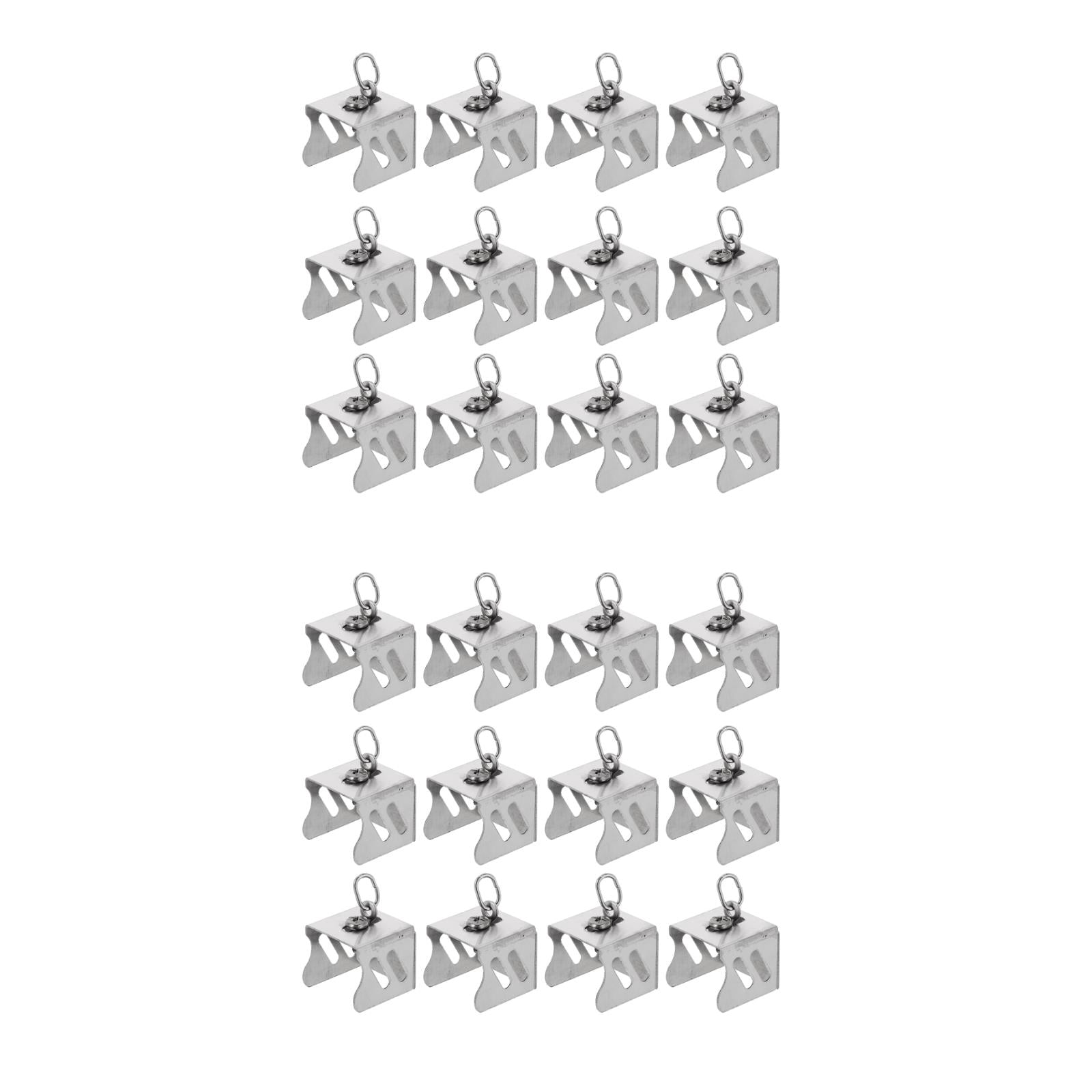 Masteelf 40 pcs Curtain Rod Rail End Plug Fasteners Curtain Rod Rail ...