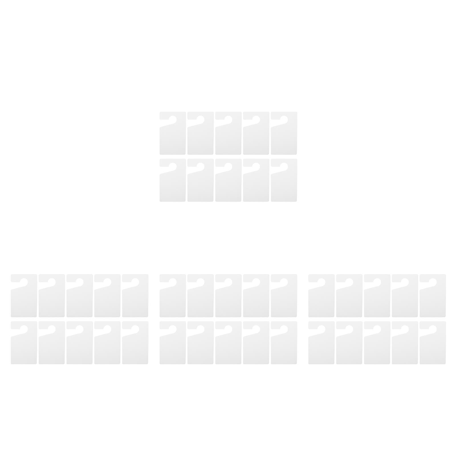 Masteelf 40 pcs Door Sign Hanger Parking Card Plate Multi-Use Blank ...