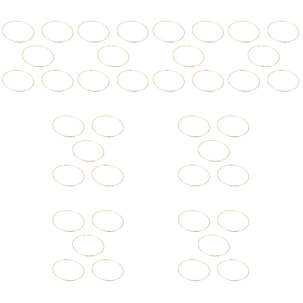 Masteelf 40 pcs Dream Catcher Iron Circles Practical Iron Craft Rings ...
