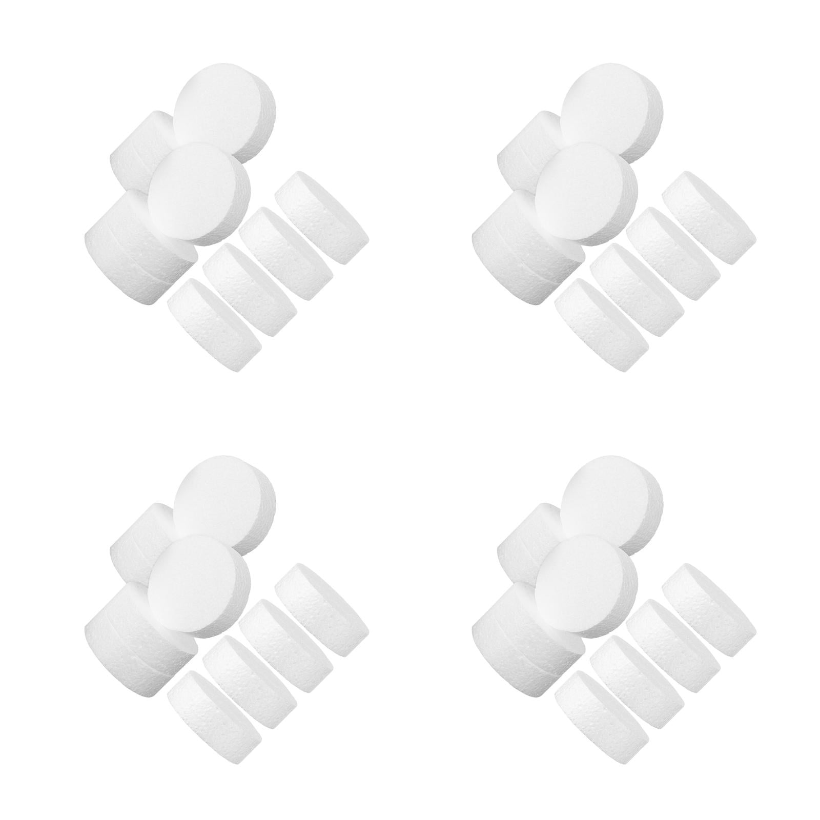 Masteelf 40 pcs Foam Cylinder Shape Polystyrene Cupcake Dummies Cake ...