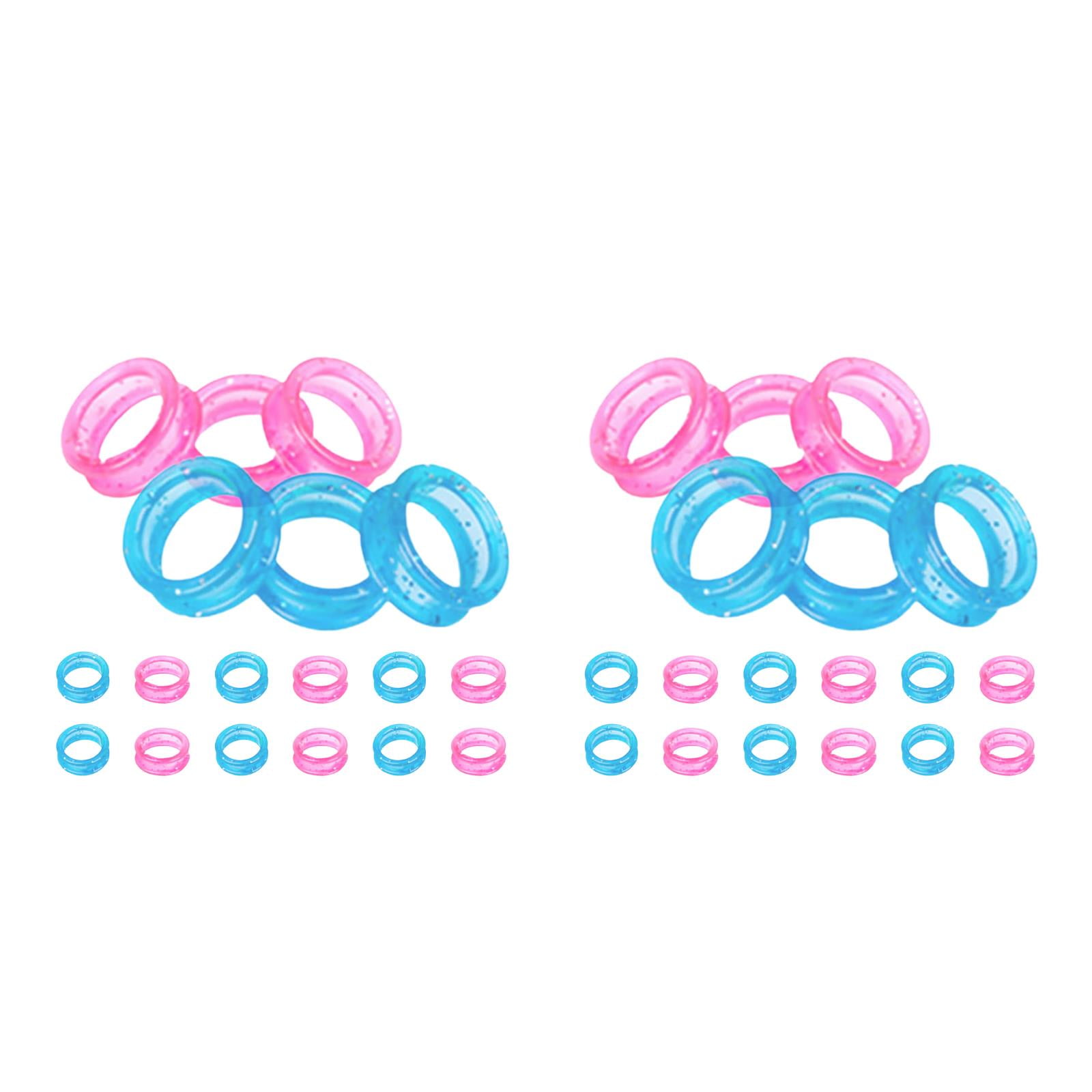 Masteelf 40 pcs Hair Cutting Scissors Finger Protector Rings Pet ...