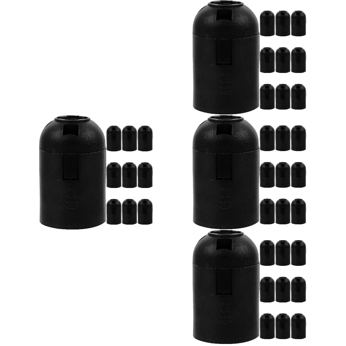 Masteelf 40 pcs Light Sockets Heat Resistant Light Bulb Socket E26 E27 ...