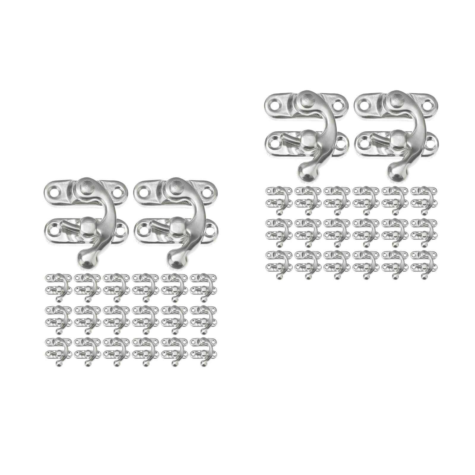 Masteelf 40 pcs Metal Hasp Clasp Latch Lock Antique Box Toggle Latch ...