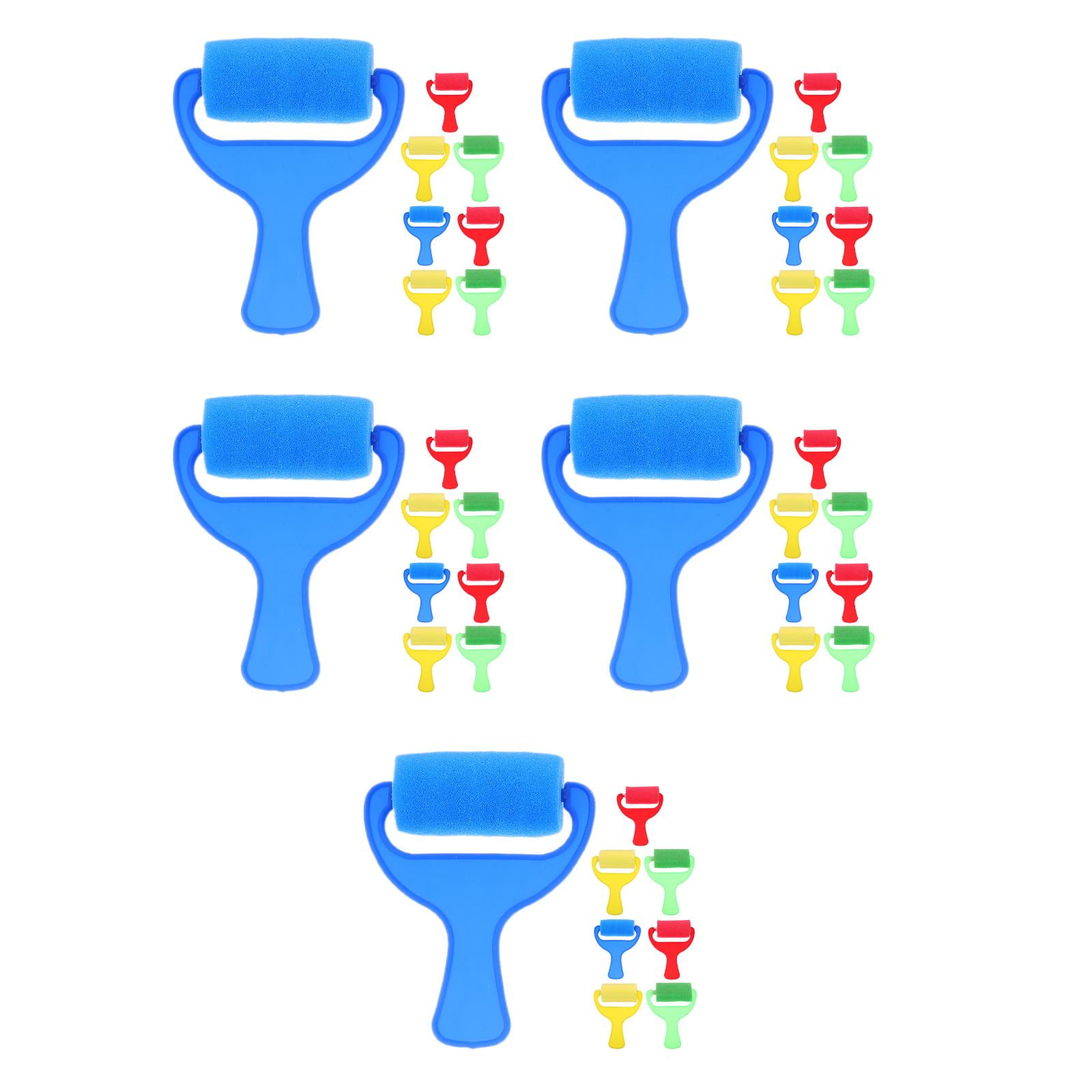 Masteelf 40 pcs Sponge Paint Brushes Kids Easy-to-Hold Handles Sponge ...