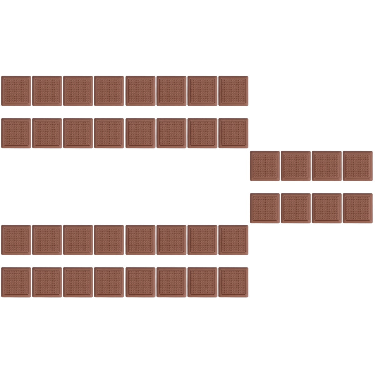 Masteelf 40 pcs Square Furniture Leg Mats Table Feet Protection Cover ...