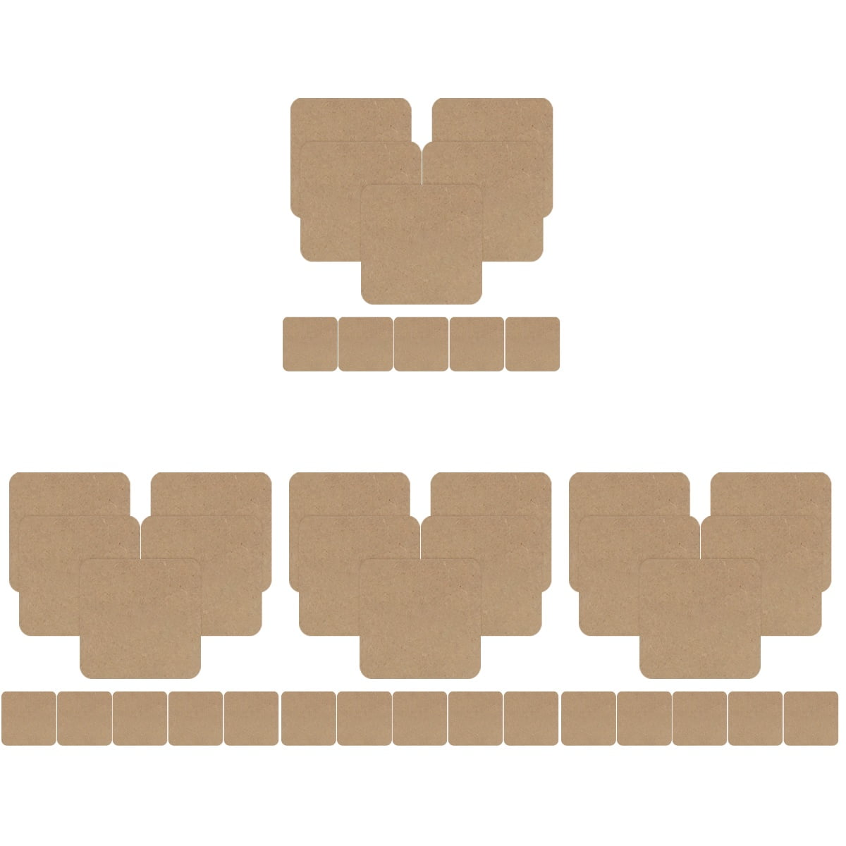 Masteelf 40-Piece Wood Boards Set for Pottery, Clay Crafting, and Art ...