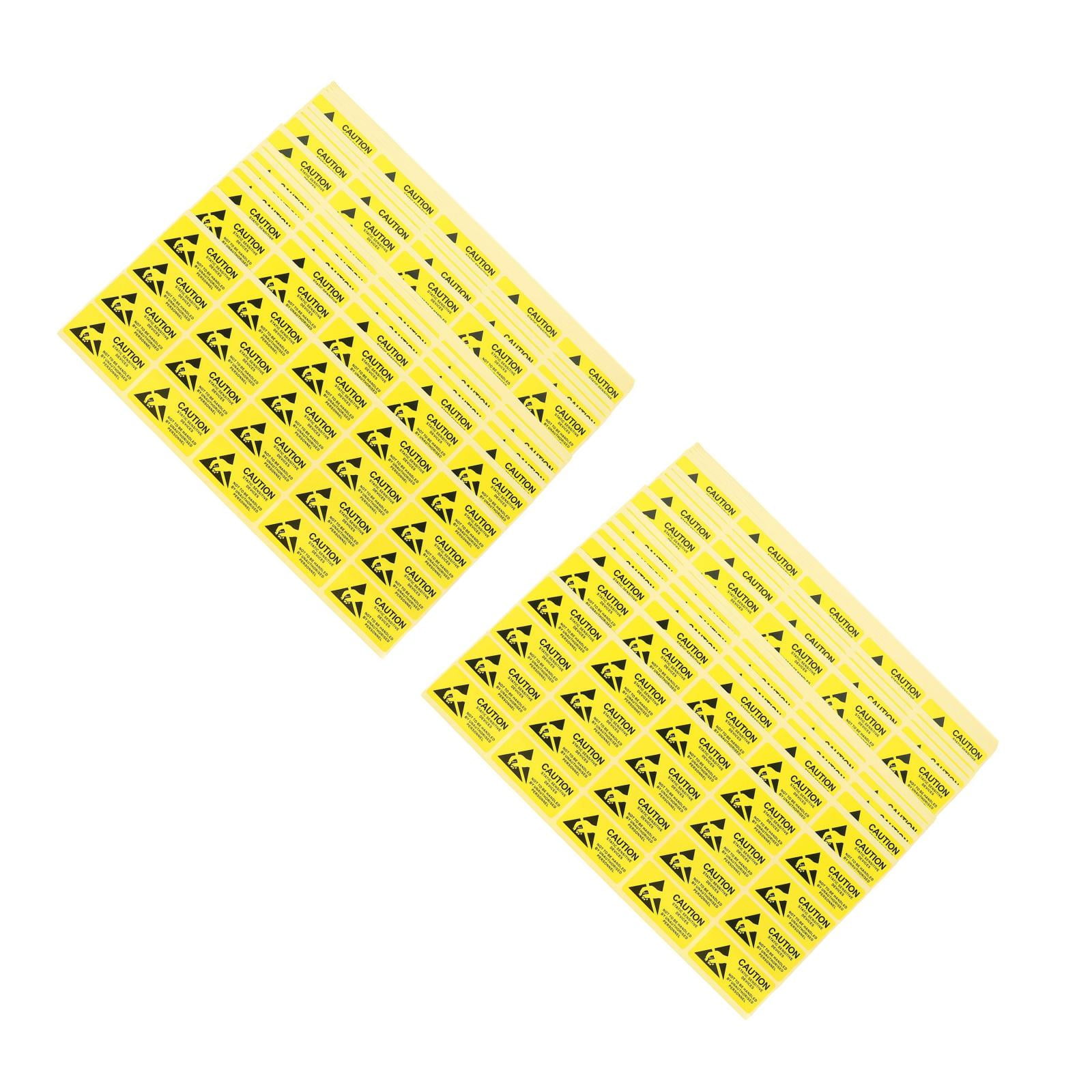 Masteelf 400 Pcs Self Adhesive Static Warning Sticker Label ...