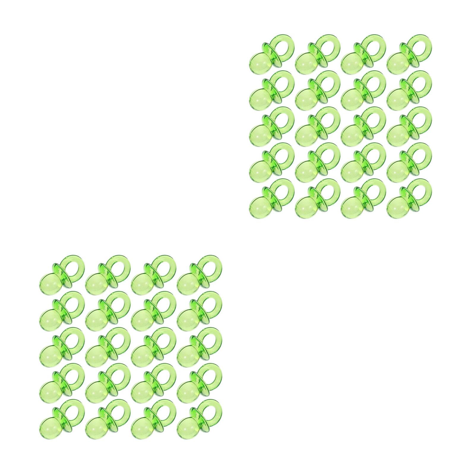 Masteelf 400 pcs Mini Baby Shower Favor Pacifiers Clear Acrylic ...
