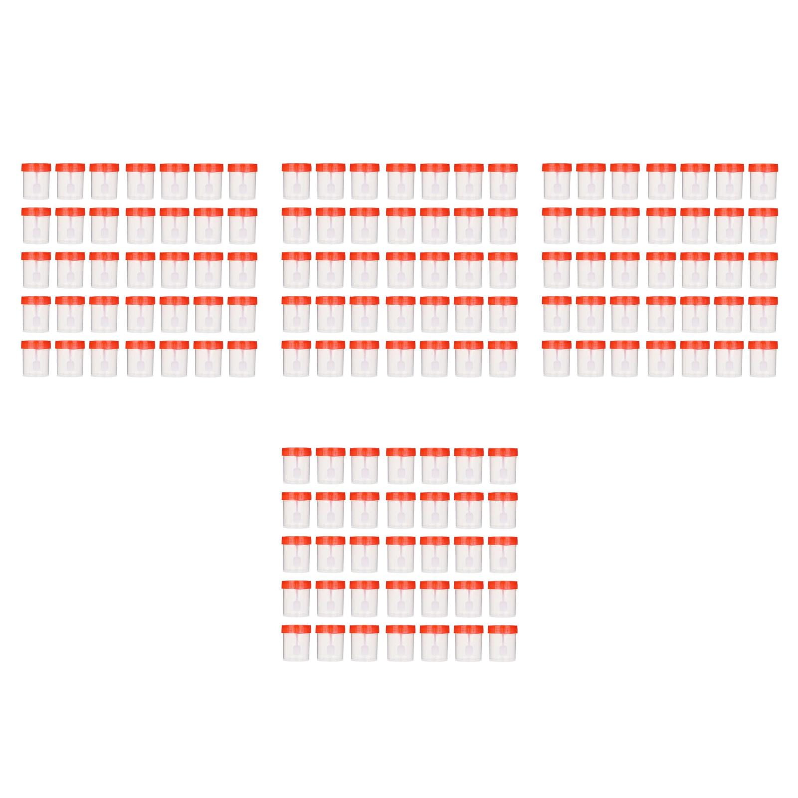 Masteelf 400 pcs Specimen Cups With Screw on Lids Poo Cup with Screw ...