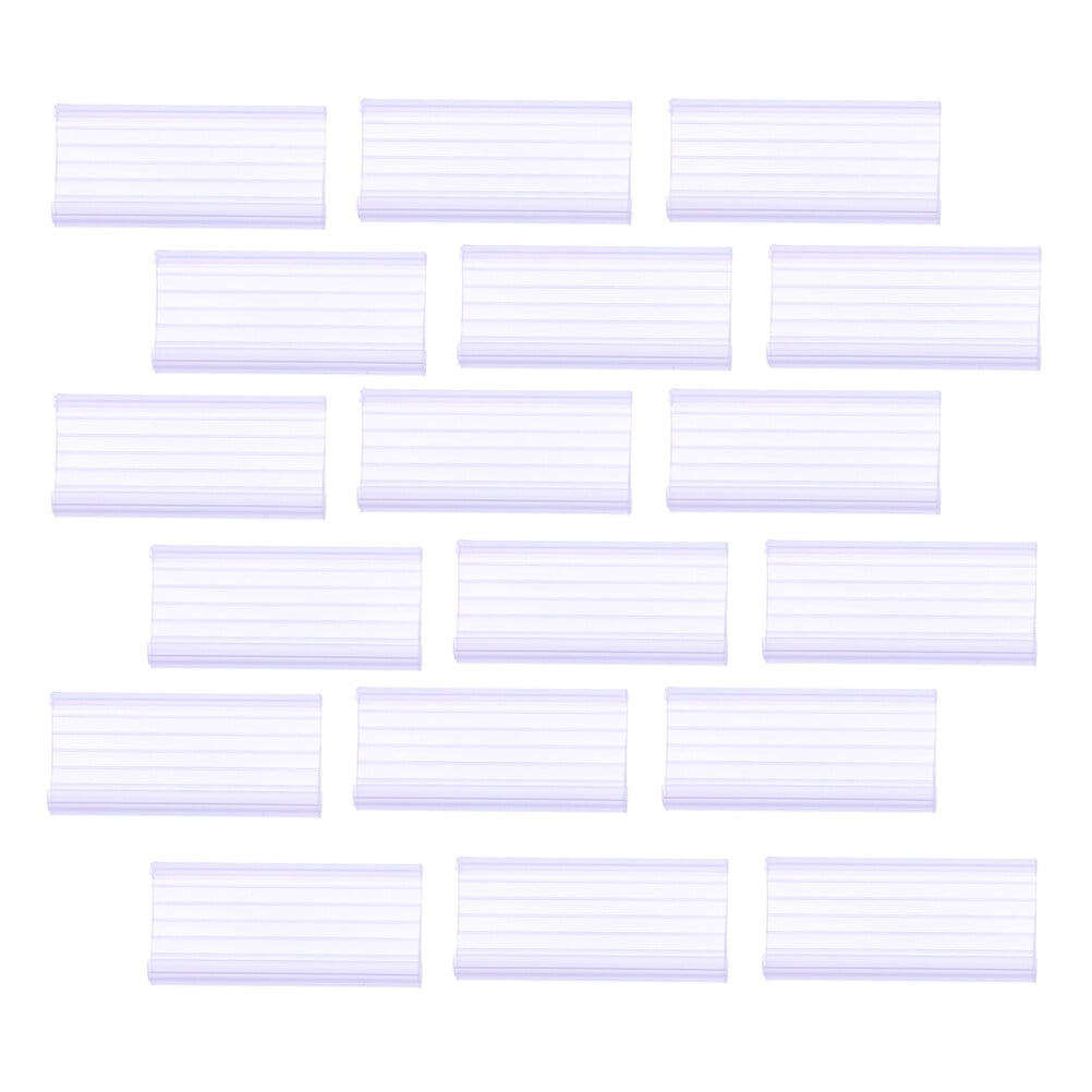 Masteelf 40pcs Transparent PVC Price Tag Display Stand for Store Use ...