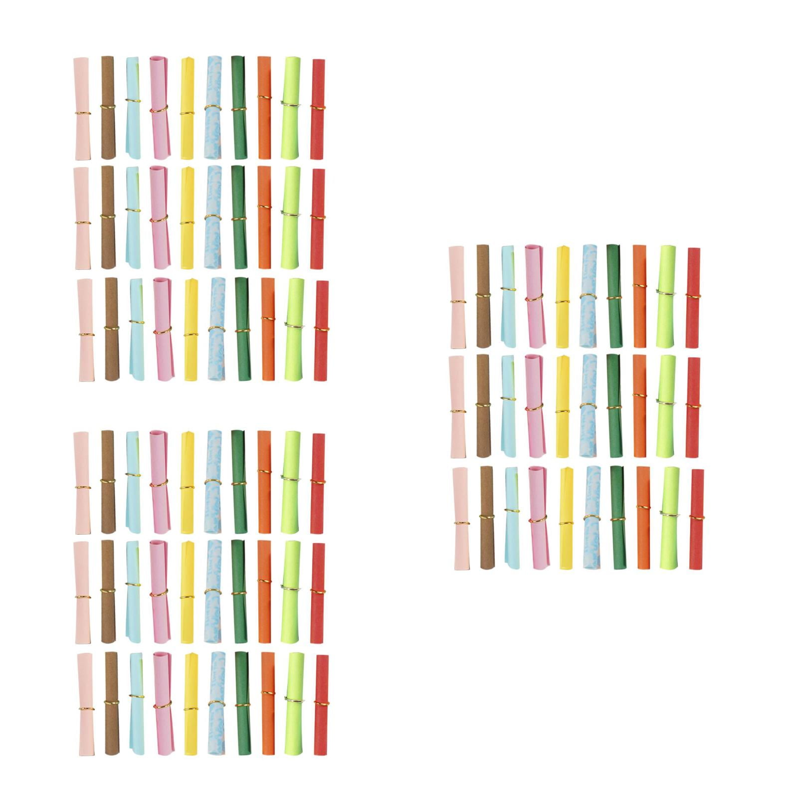 Masteelf 420 pcs Mini Paper Scrolls For Writing Colorful Wishing Mini ...